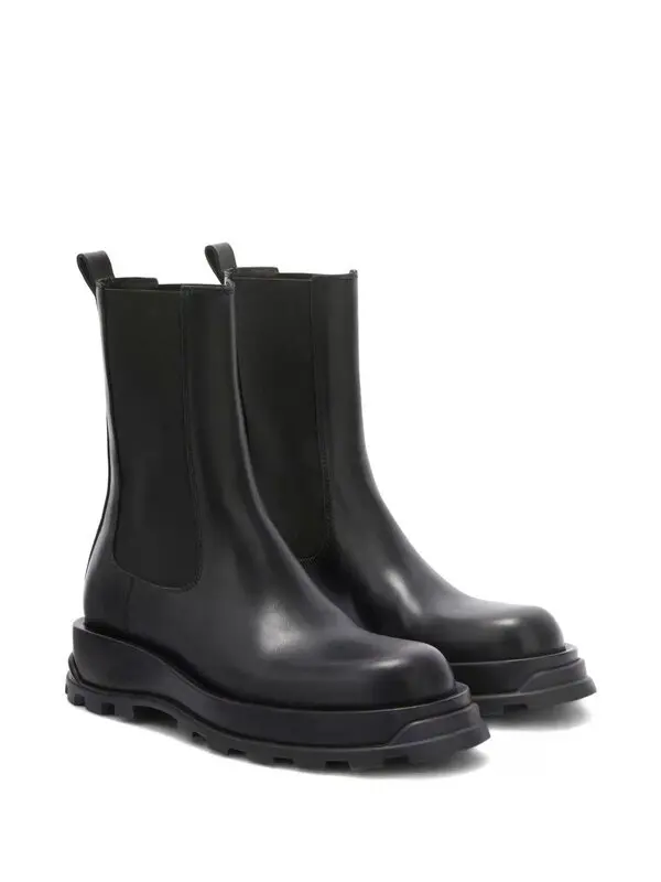JIL SANDER Leather Chelsea Boots