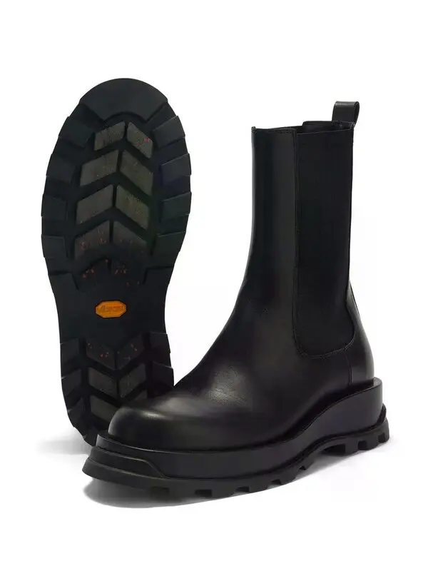 JIL SANDER Leather Chelsea Boots