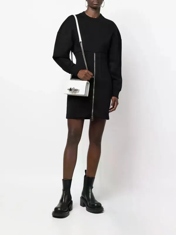 Alexander McQueen Zip-detail Mini Dress