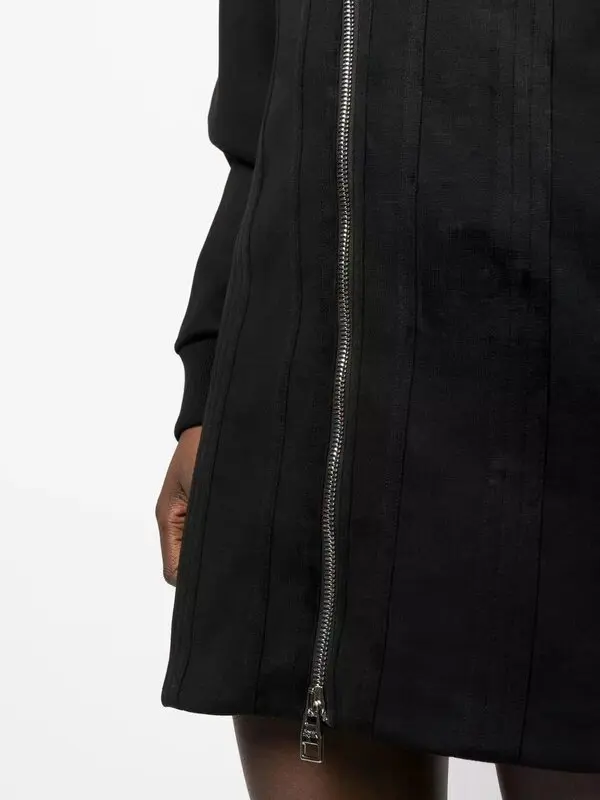 Alexander McQueen Zip-detail Mini Dress