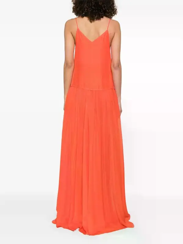 FORTE_FORTE Silk Maxi Dress - Orange
