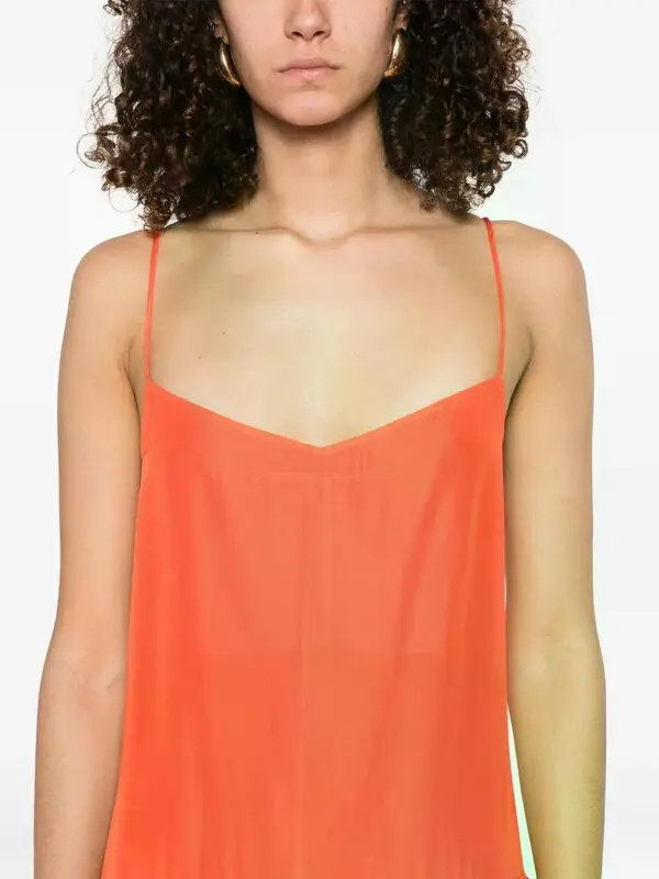 FORTE_FORTE Silk Maxi Dress - Orange