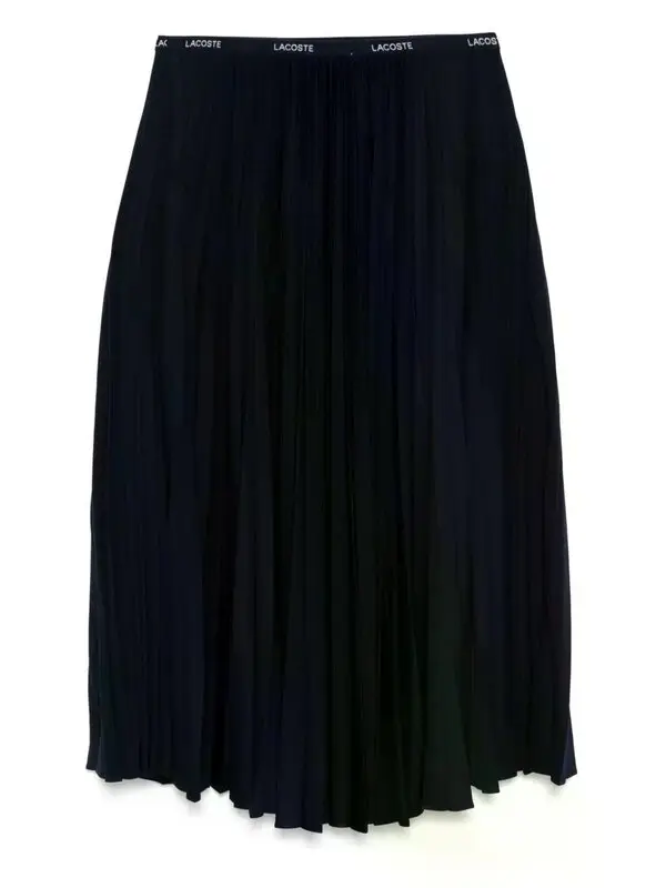 Lacoste Long Pleated Elasticated Waist Skirt