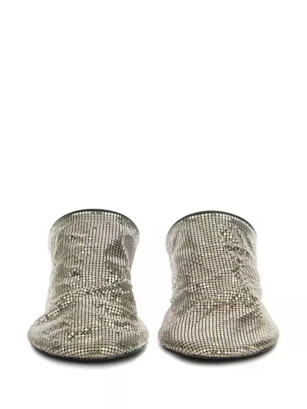 JIL SANDER Sequin-mesh Mules
