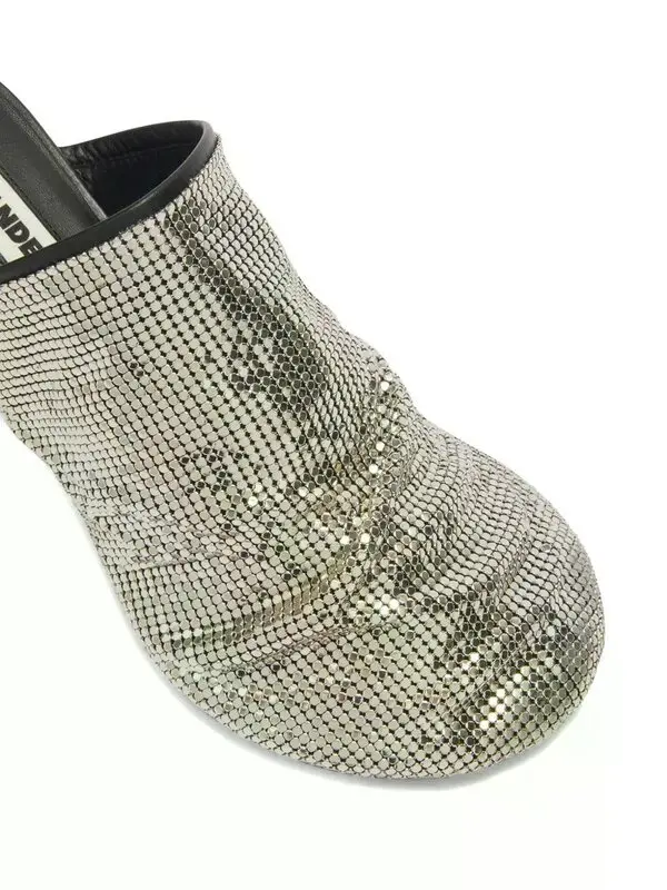 JIL SANDER Sequin-mesh Mules