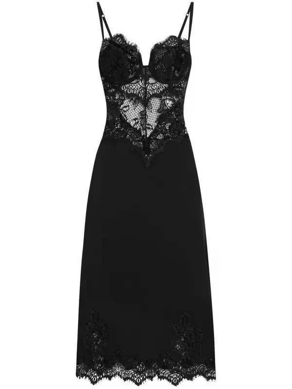 Dolce & Gabbana Midi Lace Slip Dress