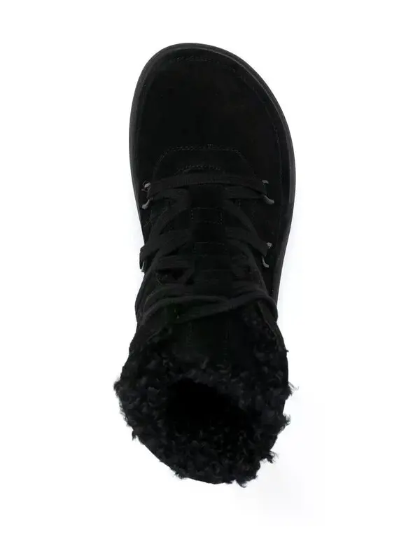 GIABORGHINI Flatform Lace-up Suede Boots