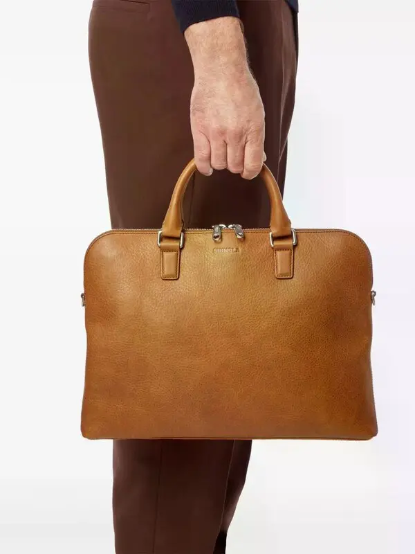 Shinola Leather Briefcase - Brown