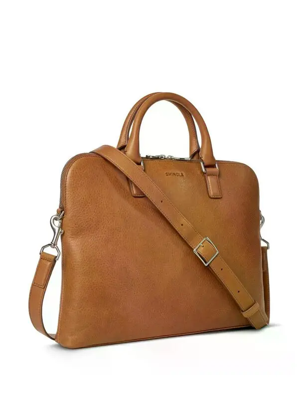 Shinola Leather Briefcase - Brown