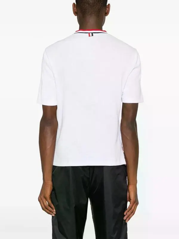 Thom Browne Pointelle-knit Cotton T-shirt