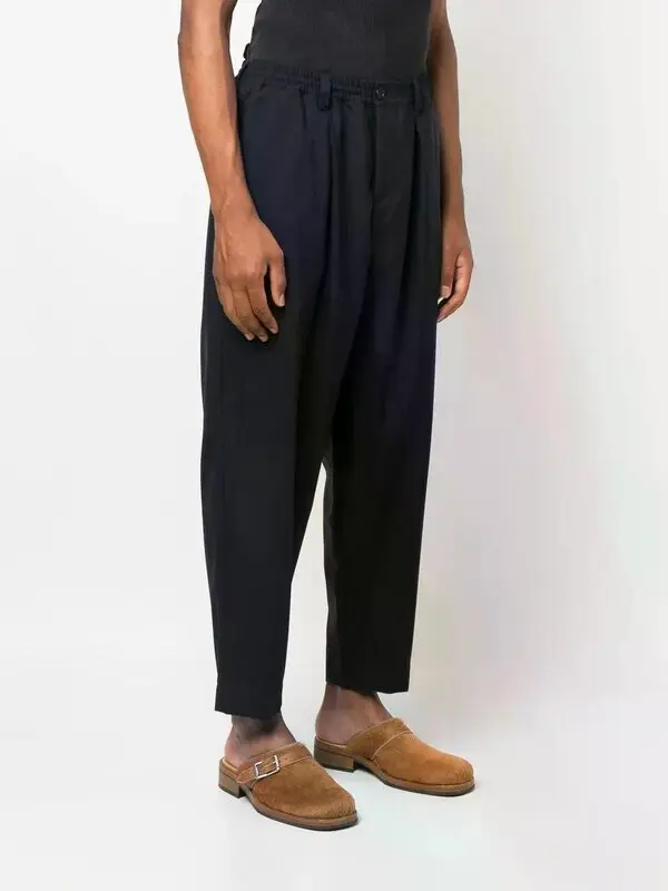 Marni Tapered-leg Elasticated-waist Trousers - Blue