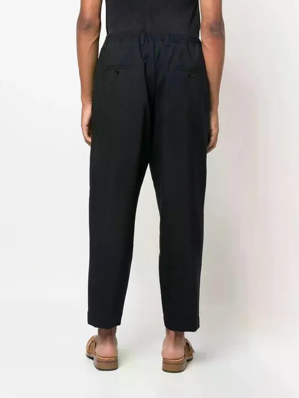 Marni Tapered-leg Elasticated-waist Trousers - Blue