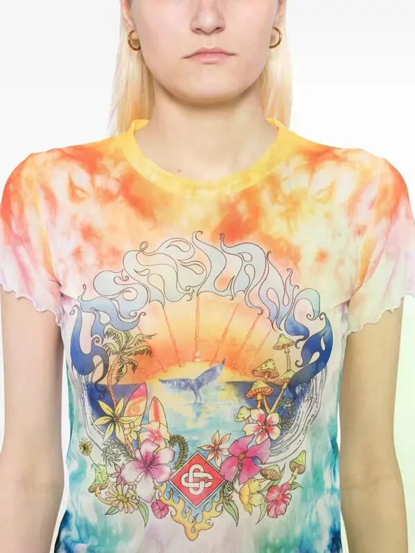 Casablanca Printed Mesh T-shirt