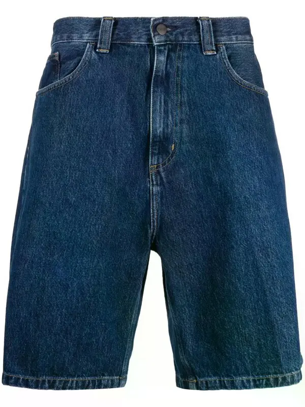 Carhartt Work In Progress Rear Logo-patch Denim Shorts