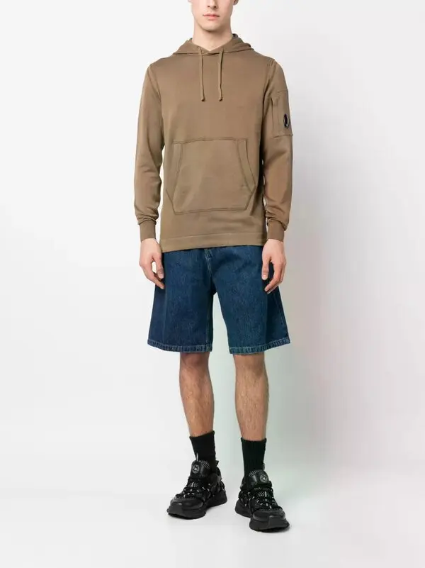 Carhartt Work In Progress Rear Logo-patch Denim Shorts