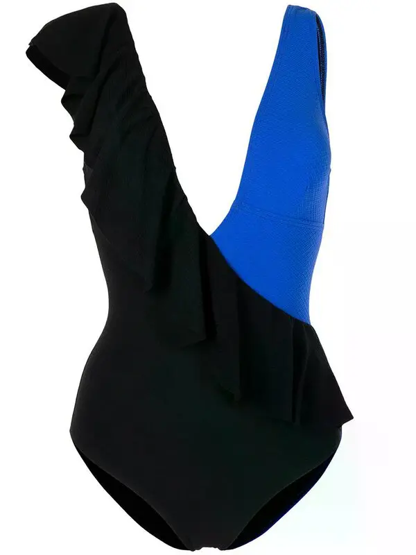 DUSKII Claire Two-tone Swimsuit - Black