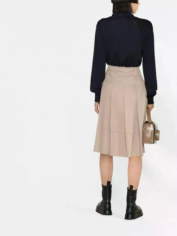 JIL SANDER Roll-neck Wool Jumper - Blue
