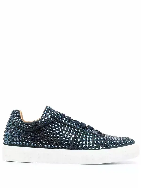 Philipp Plein Rhinestone Lace-up Sneakers