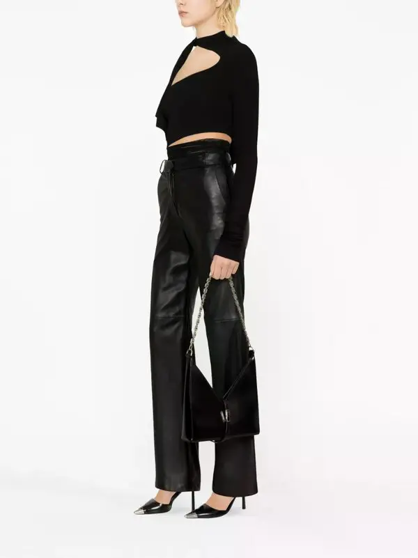 MUGLER Cut-out One-shoulder Bodysuit