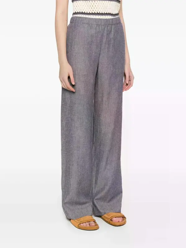Vince Elasticated-waist Trousers - Blue