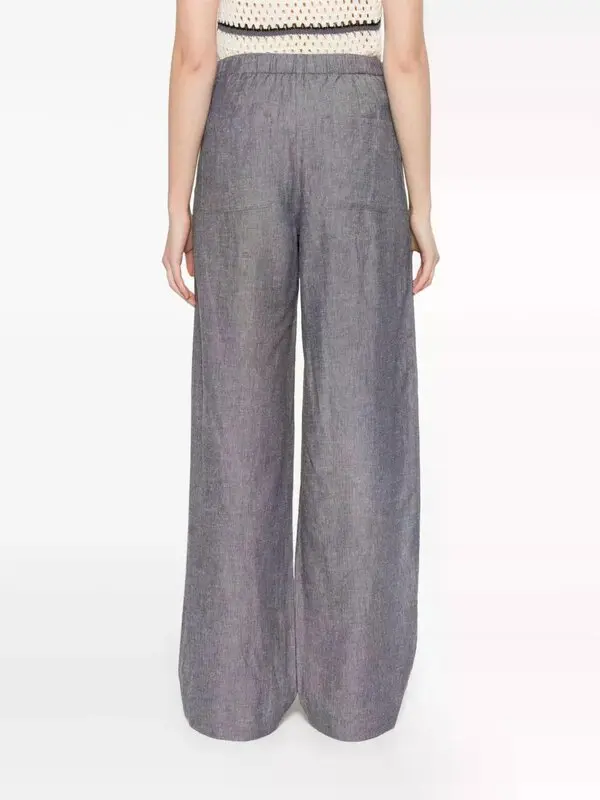 Vince Elasticated-waist Trousers - Blue