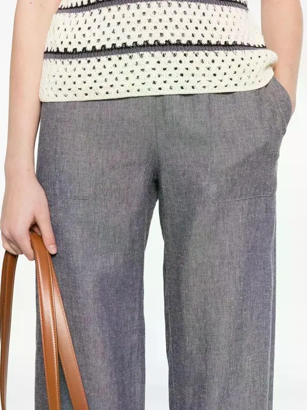 Vince Elasticated-waist Trousers - Blue