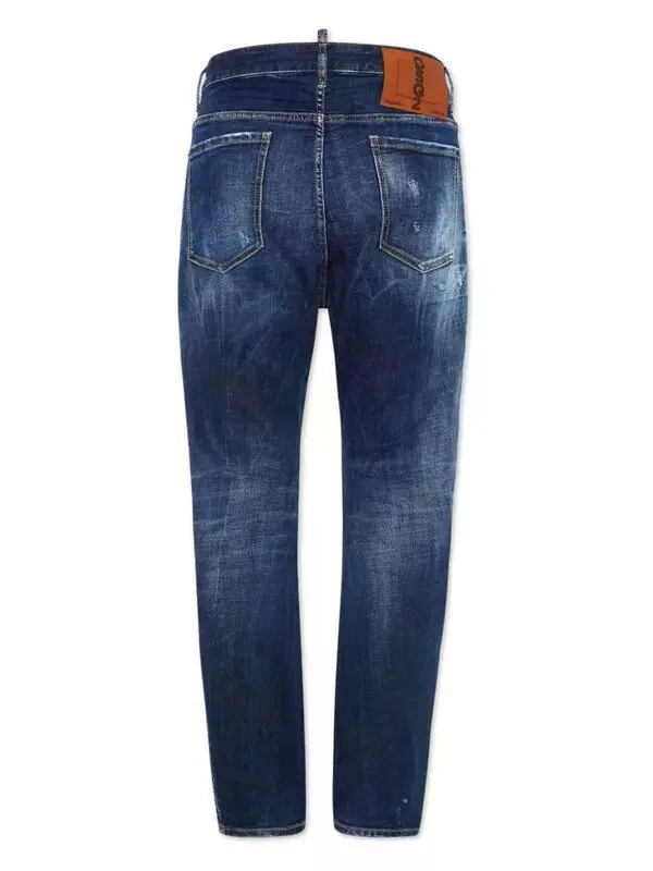 Dsquared2 Distressed Stretch-cotton Jeans