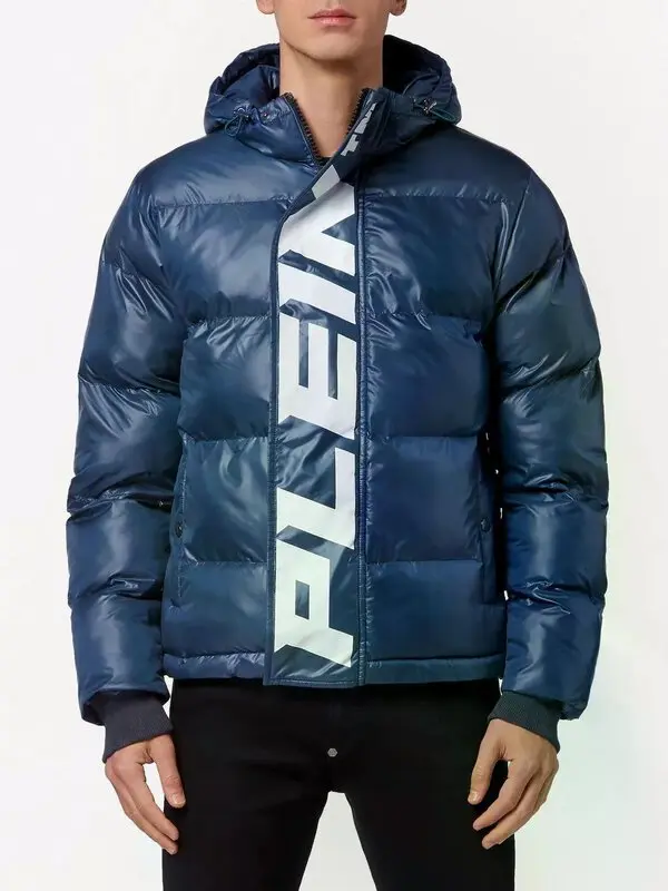 Philipp Plein Padded Long-sleeve Logo Jacket