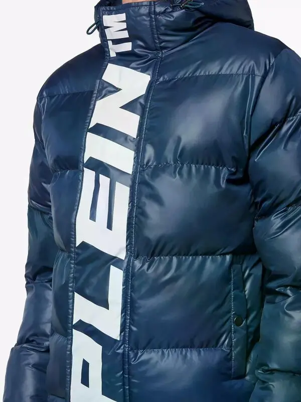 Philipp Plein Padded Long-sleeve Logo Jacket