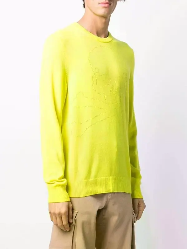 Philipp Plein Skull Pointelle-knit Cashmere Jumper
