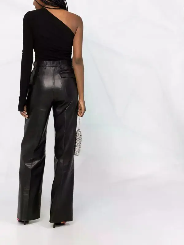 Dsquared2 One-shoulder Long-sleeve Top - Black