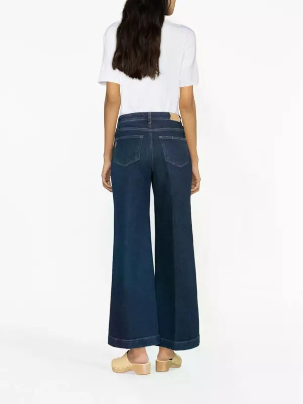 Paige Wide-leg Cropped Jeans