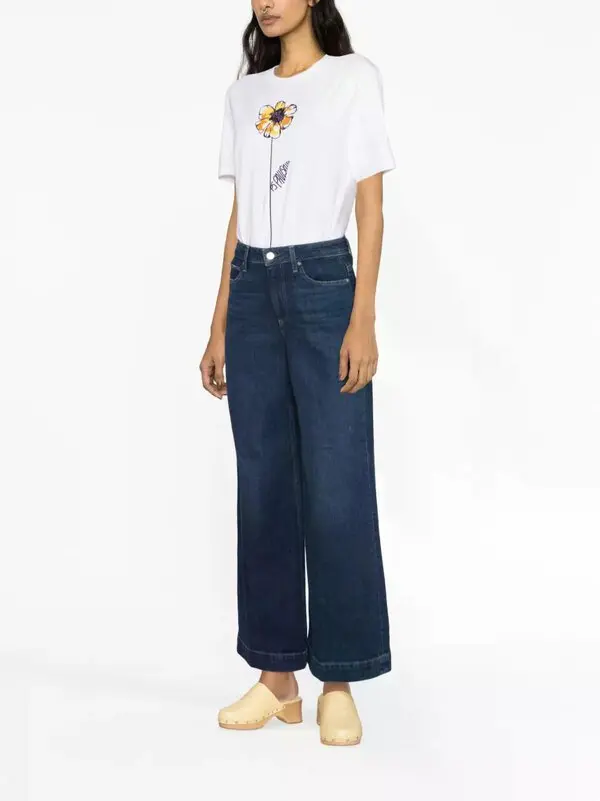 Paige Wide-leg Cropped Jeans