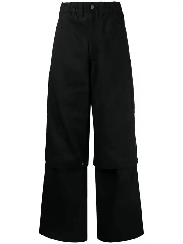 MELITTA BAUMEISTER Detachable-legs Cotton Jeans - Black