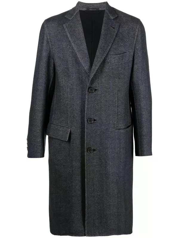 Brioni Single-breasted Virgin Wool Coat