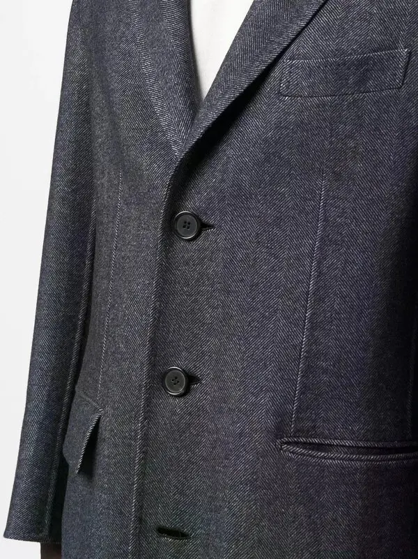 Brioni Single-breasted Virgin Wool Coat