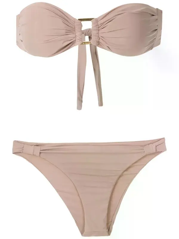 AMIR SLAMA Bandeau Bikini Set - Neutrals