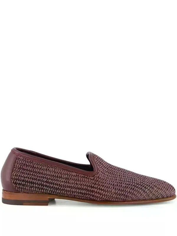 Manolo Blahnik Raffia Loafers