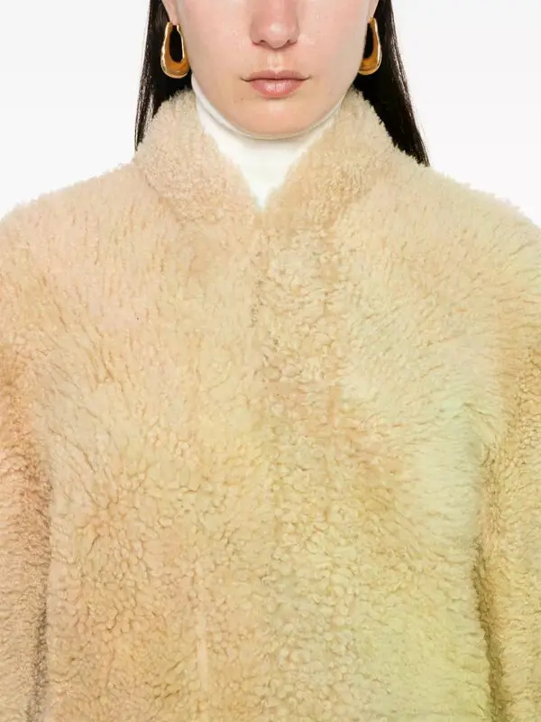 TOTEME Cinched Shearling Jacket - Neutrals