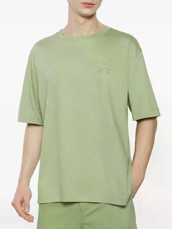 Maison Kitsuné Profile Fox-embossed T-shirt
