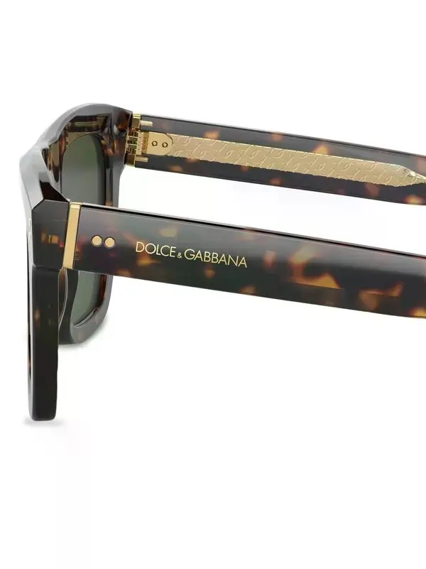 Dolce & Gabbana Tortoiseshell-effect Sunglasses - Green