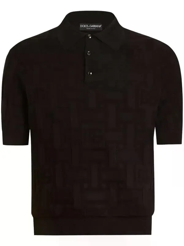 Dolce & Gabbana Logo-jacquard Polo Shirt
