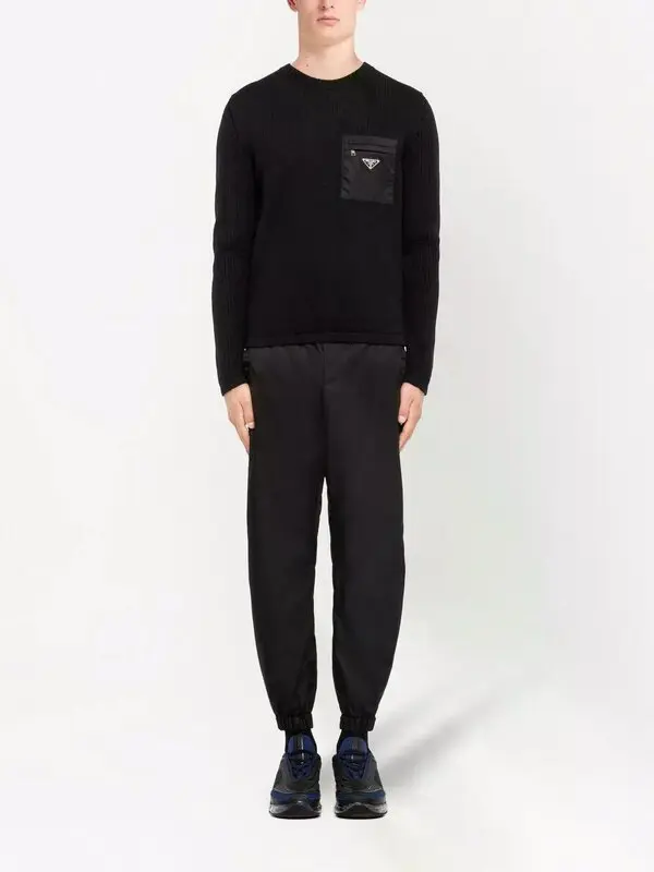 Prada Wool Jumper With Pocket Detail
