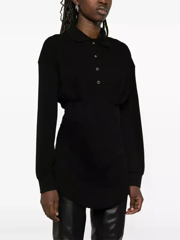 MUGLER Corseted Polo Mini Dress