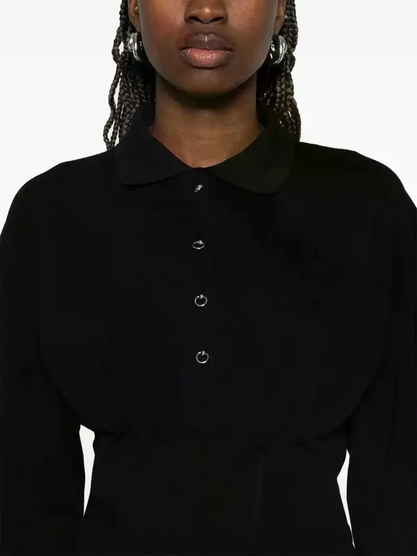 MUGLER Corseted Polo Mini Dress