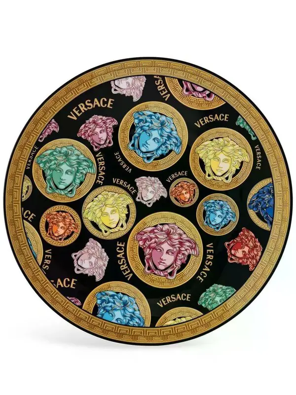 Versace Medusa Amplified Service Plate - Black
