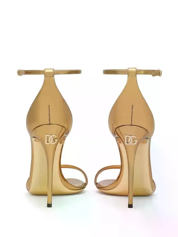 Dolce & Gabbana Keira Metallic Sandals