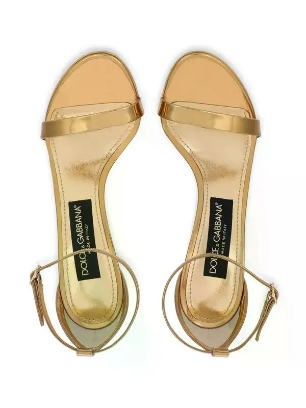 Dolce & Gabbana Keira Metallic Sandals