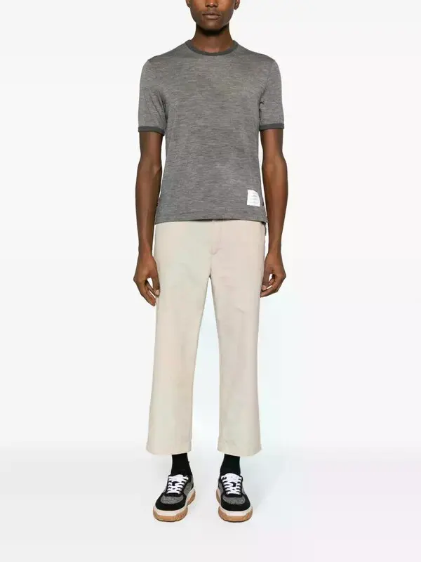 Thom Browne Ringer Cotton T-shirt