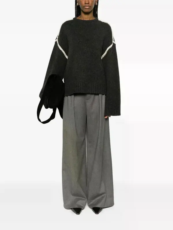 TOTEME Embroidered Wool Jumper